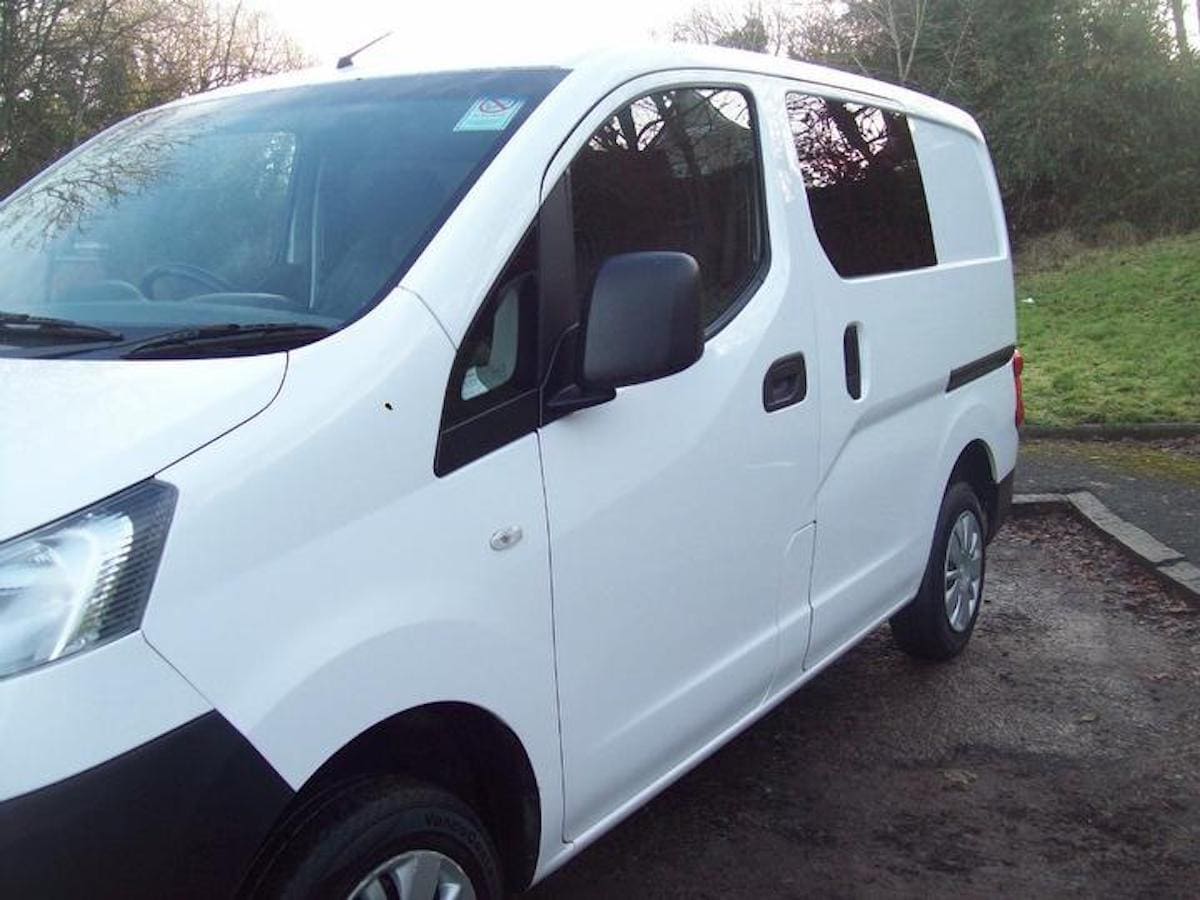 Nissan NV200 N/S Front Fixed Window in Privacy Tint - VanPimps