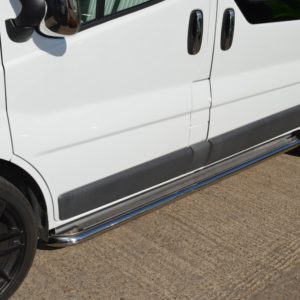 Transit Custom Running Boards / Side Steps - Black Aluminium (LWB L2 ...