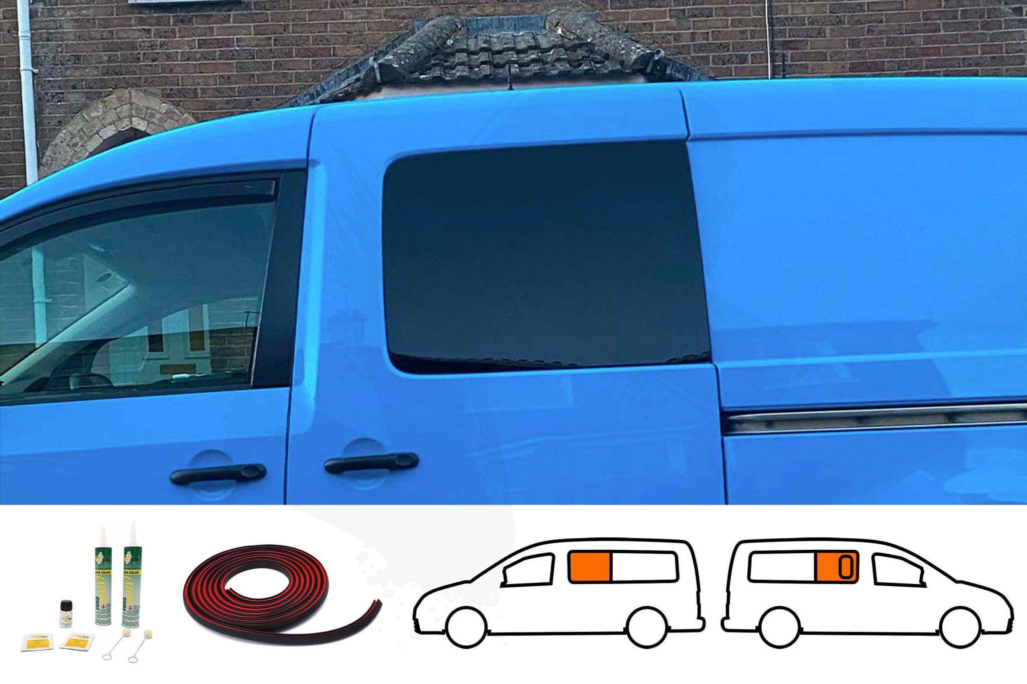 Volkswagen Caddy Maxi 2008-2020 Windows - Low UK Prices - VanPimps