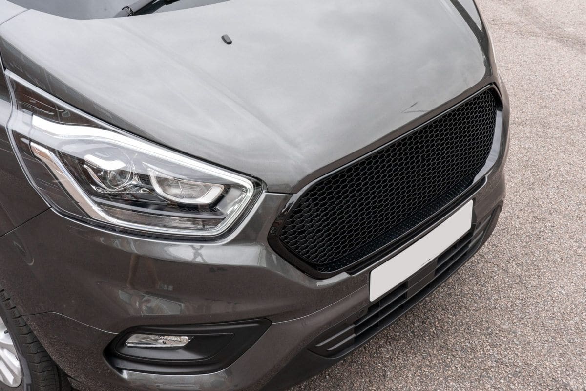 Transit Custom Honeycomb Front Grille 2018> - VanPimps